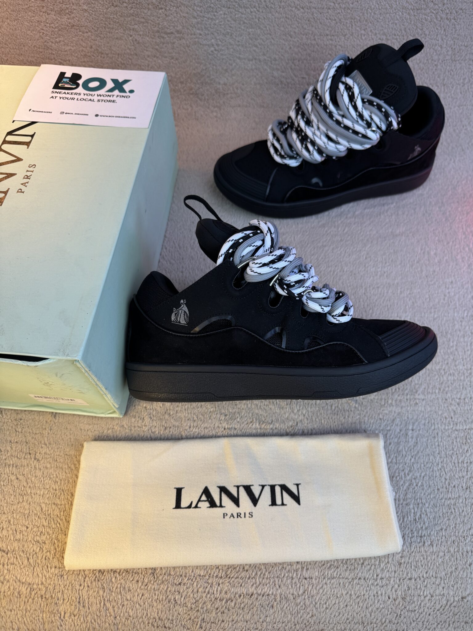 Lanvin Curb Sneakers ‘Black’ – boxsneakers